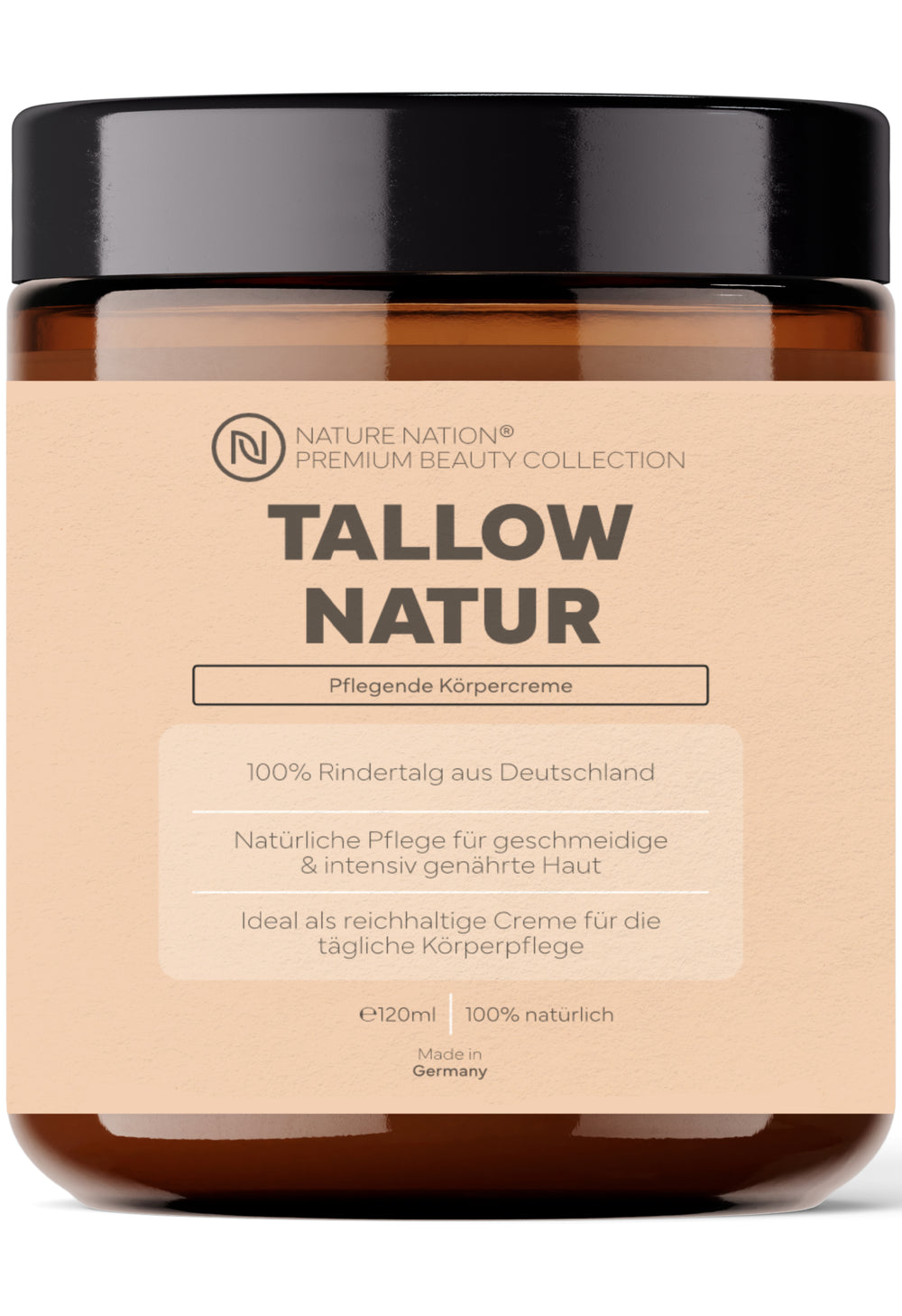 Tallow Natur - 100% Rindertalg Creme | Weidehaltung aus Deutschland – Nature Nation