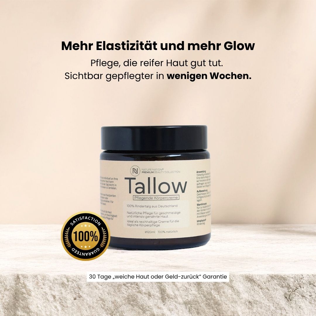 Tallow Natur - 100% Rindertalg Creme | Weidehaltung aus Deutschland ...